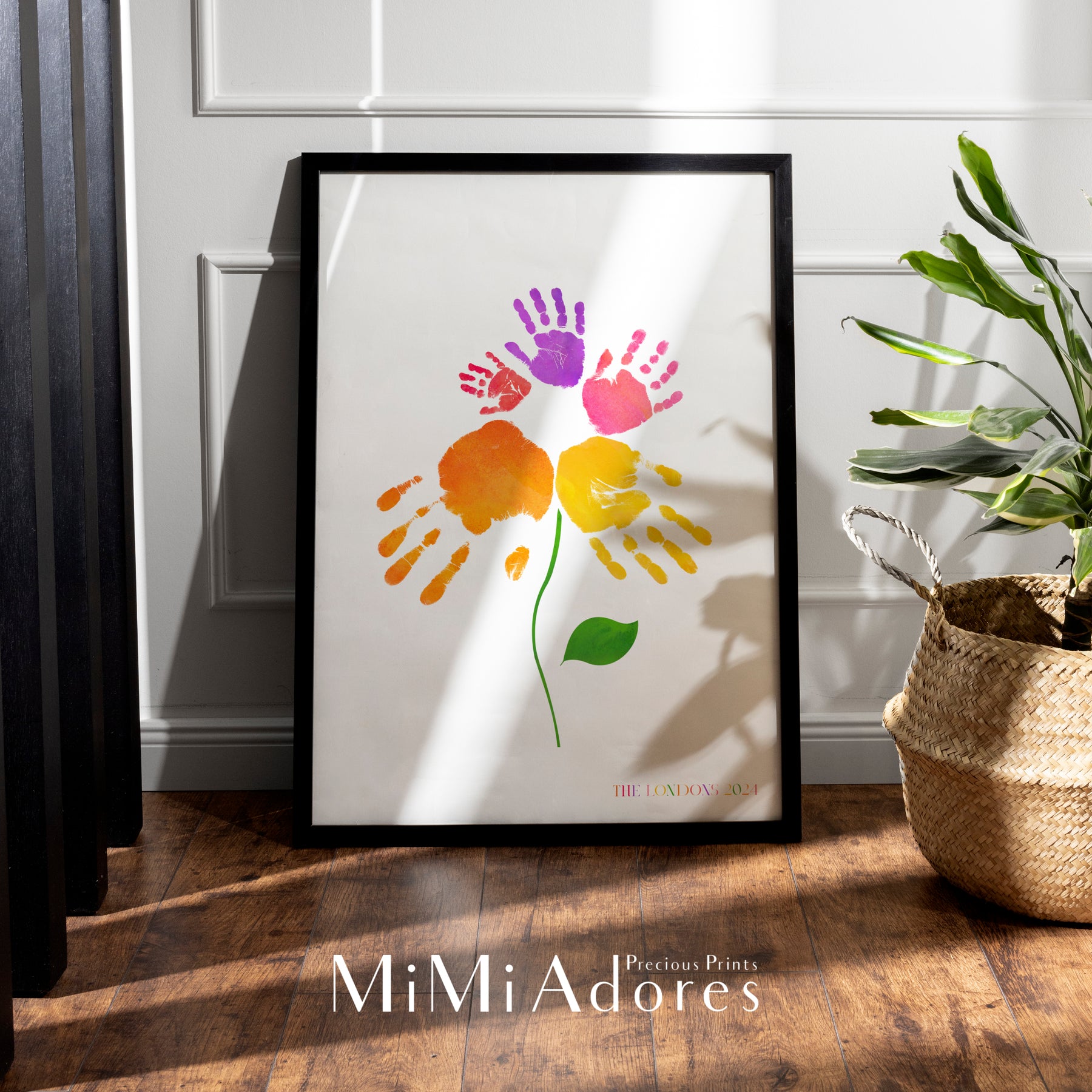 Handprint Flowers Art - Bespoke Family Print – mimiadores